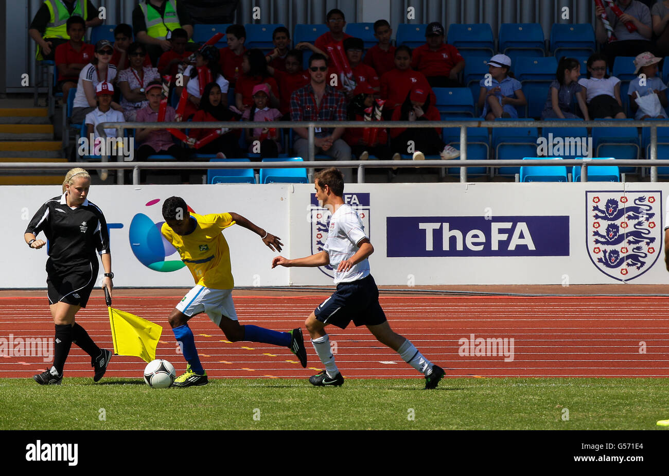 Brazil's Jan Costa is tracked by USA's Chad Jones (right) during day ...