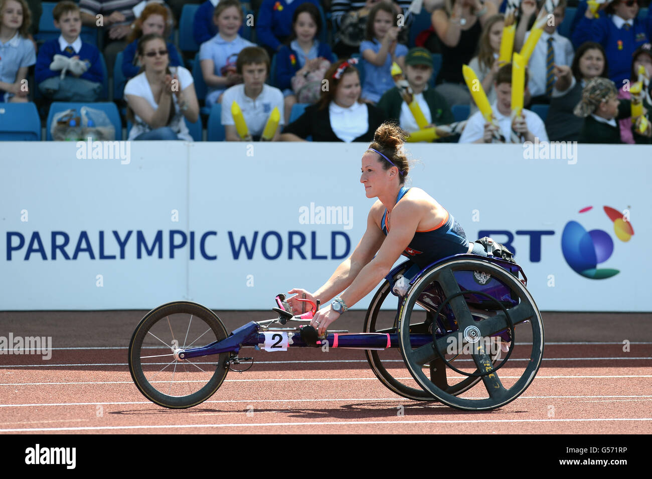 USA's Tatyana McFadden during the T53/54 Women's 400m during Day 1 of ...