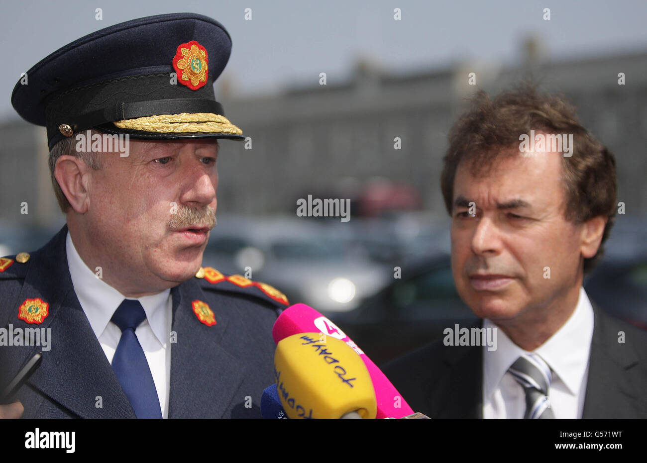 Garda Commissioner Martin Callinan and Justice Minister Alan Shatter at ...