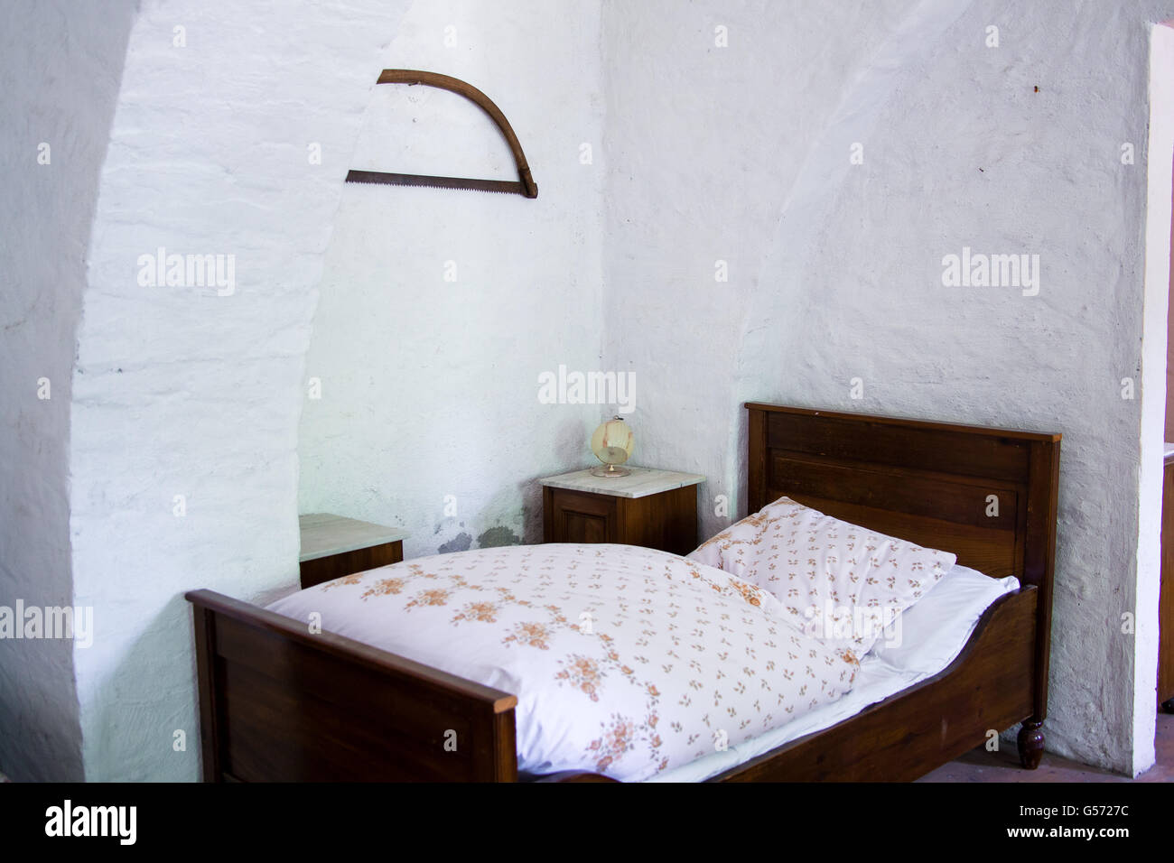 old bed in the room Stock Photo - Alamy
