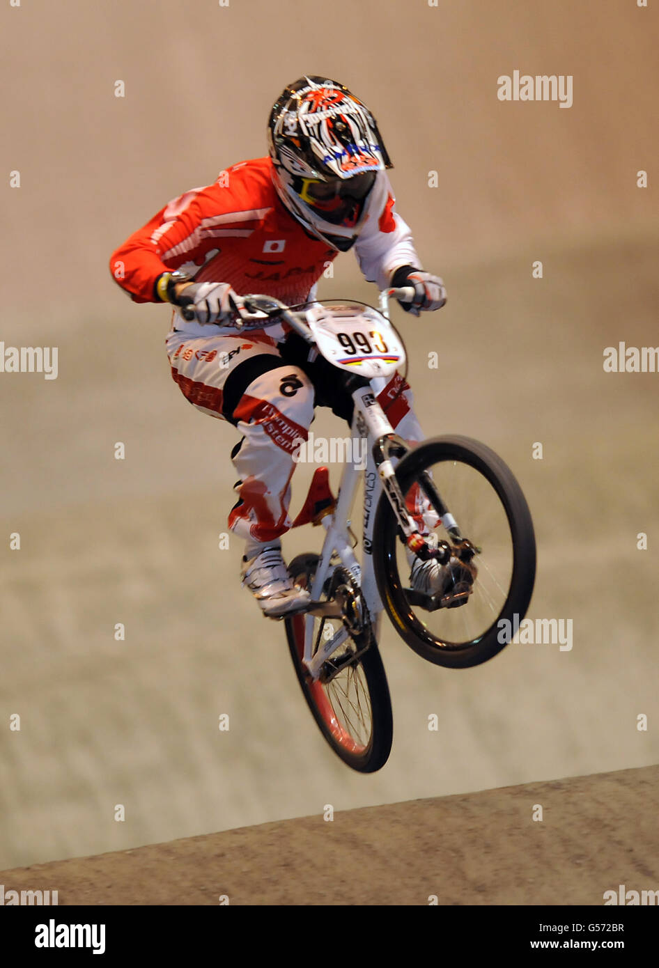 Japan's Yoshitaku Nagasako during the Elite men's time trials during ...