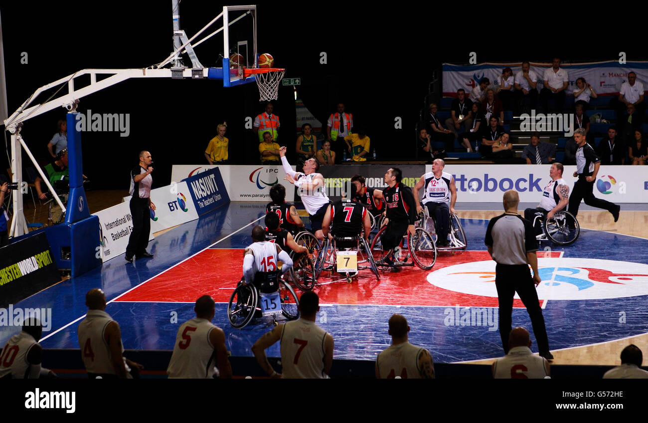 Great Britain's Simon Munn shoots during day four of the BT Paralympic ...