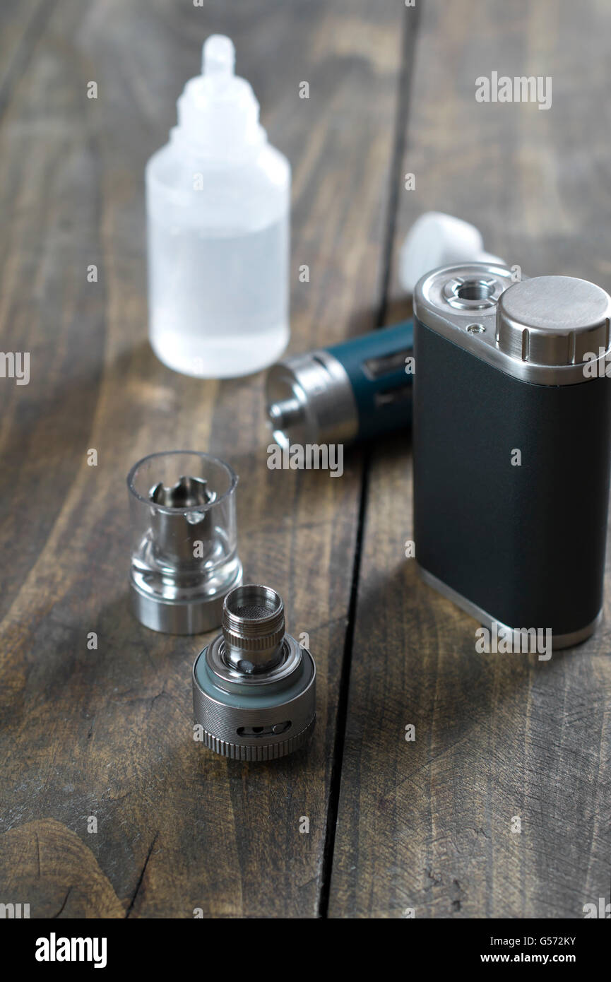 Advanced personal vaporizer or e-cigarette, close up Stock Photo - Alamy