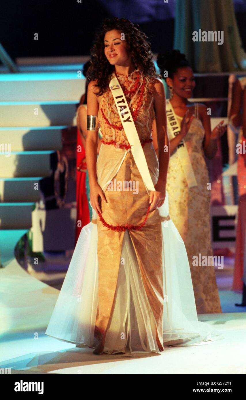 Miss Italy, Giorgia Palmas, 18, during the Miss World contest at The ...