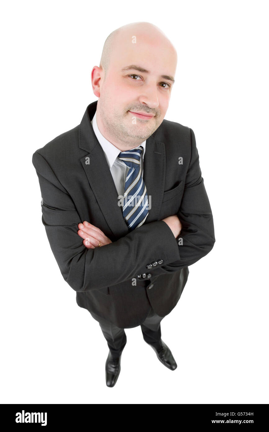 young happy businessman full body, isolated on white background Stock ...