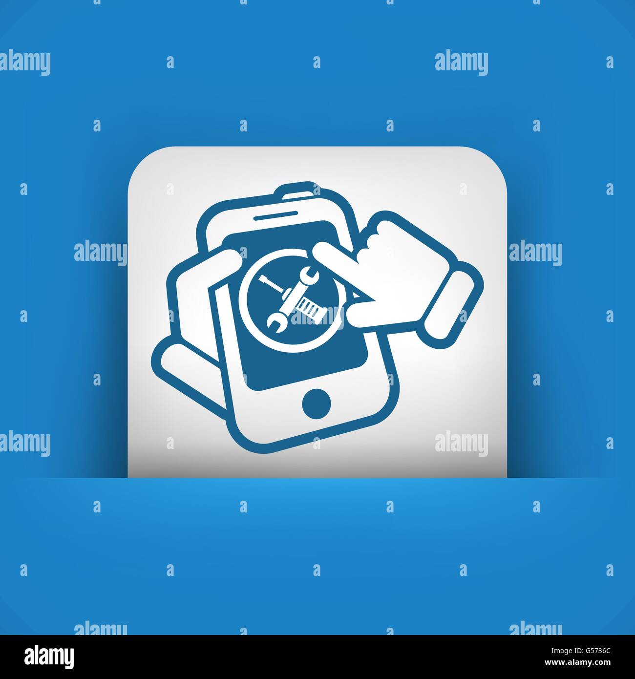 Smartphone setting icon Stock Vector Image & Art - Alamy