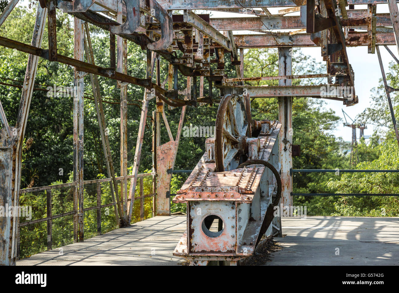 Old gold mining rail cart hi-res stock photography and images - Alamy