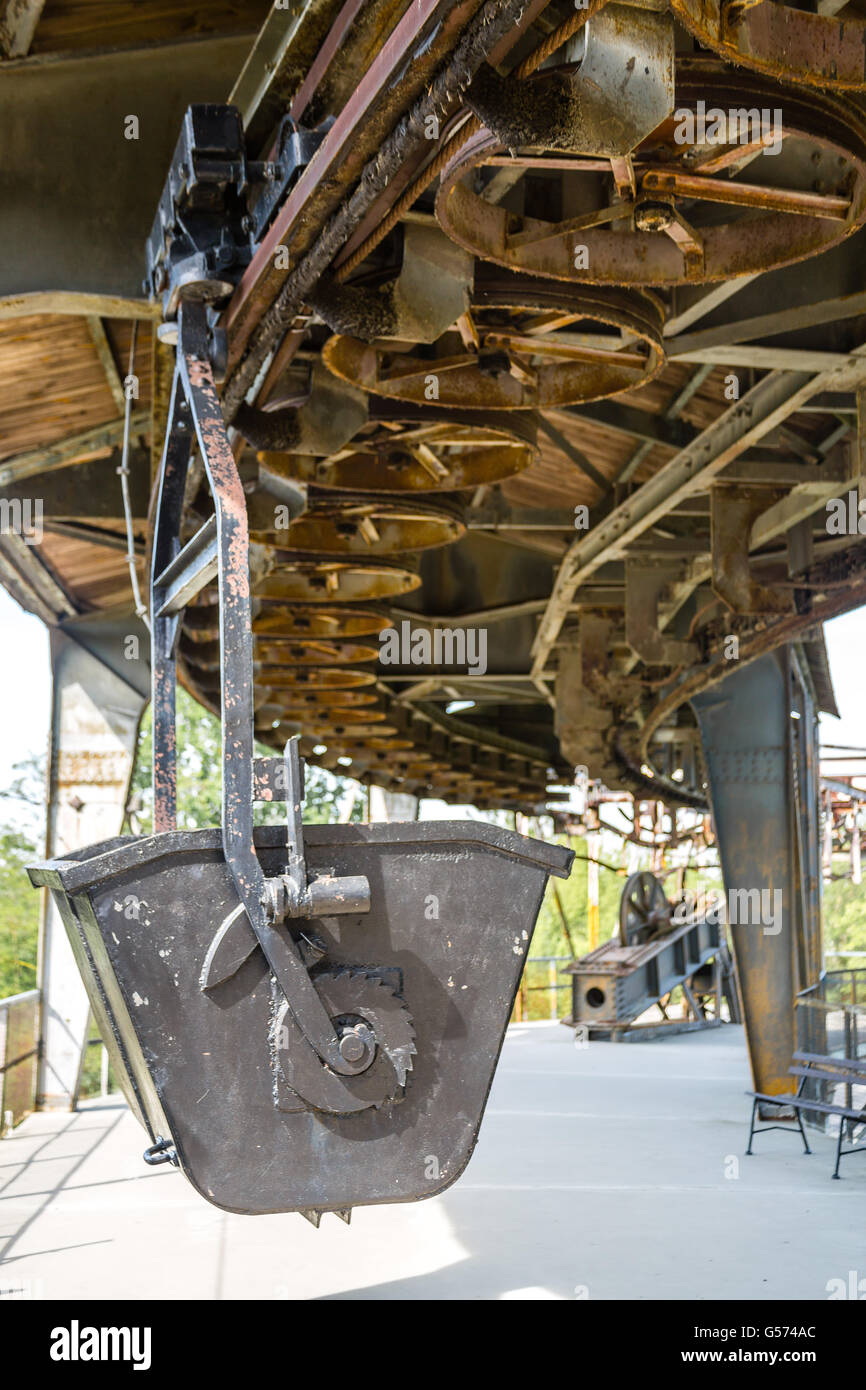 Historic gold mining rail cart Stock Photo - Alamy