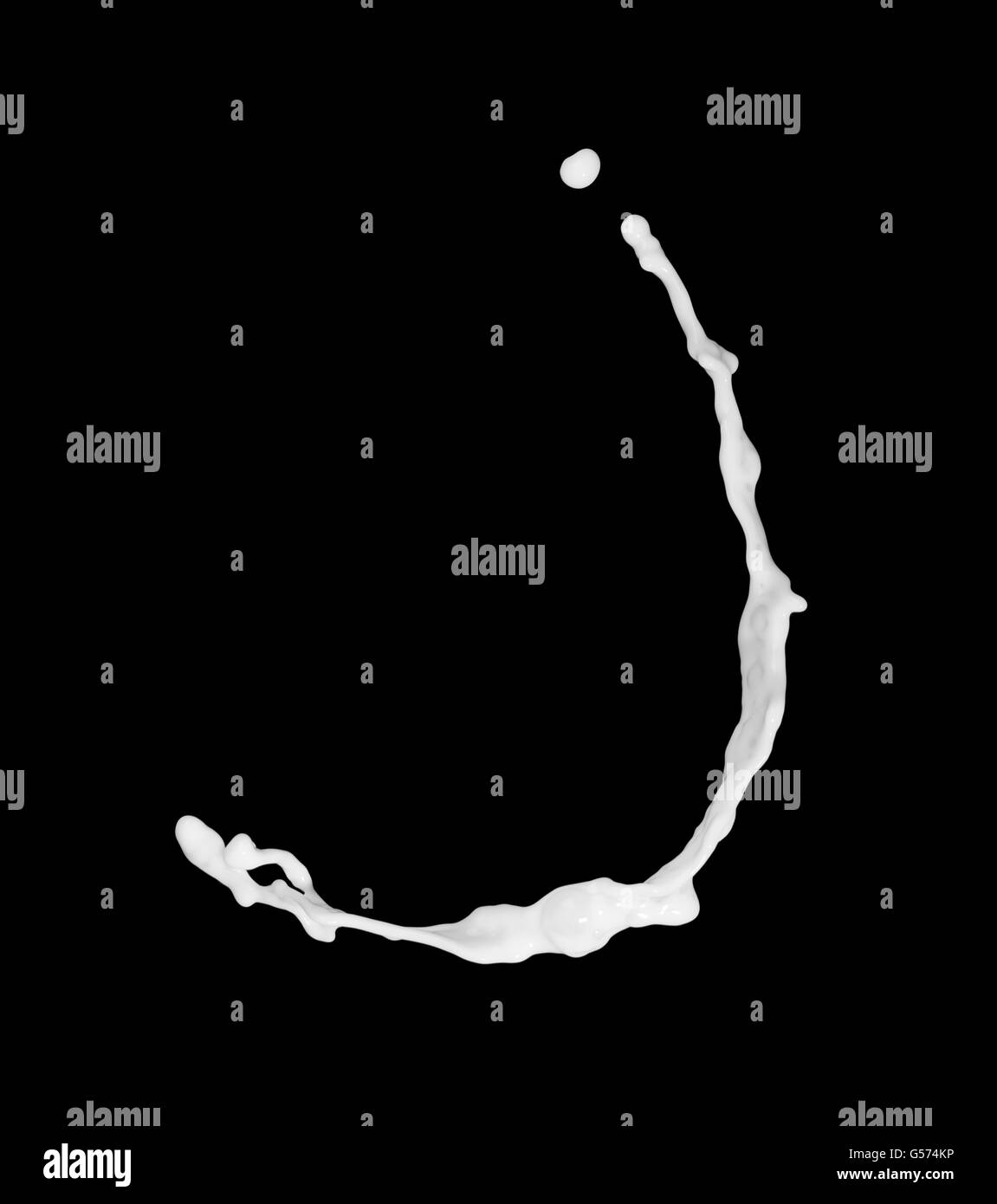 Cream splashes Black and White Stock Photos & Images - Alamy