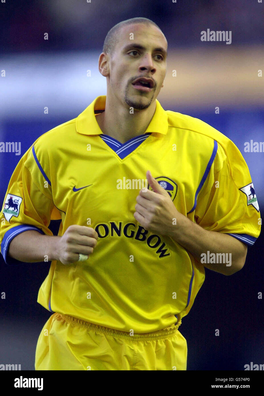 Leic v Leeds Rio Ferdinand Stock Photo - Alamy
