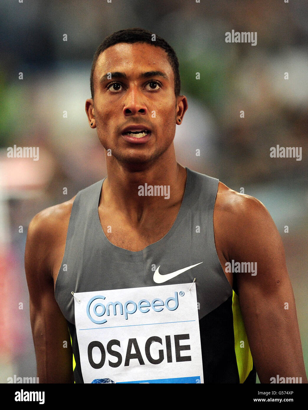 Great Britain's Andrew Osagie after running in the Mens 800m during the ...