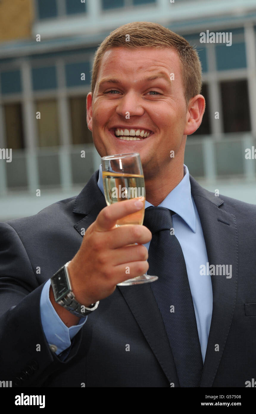 Ricky martin celebrates after winning bbc television programme ...