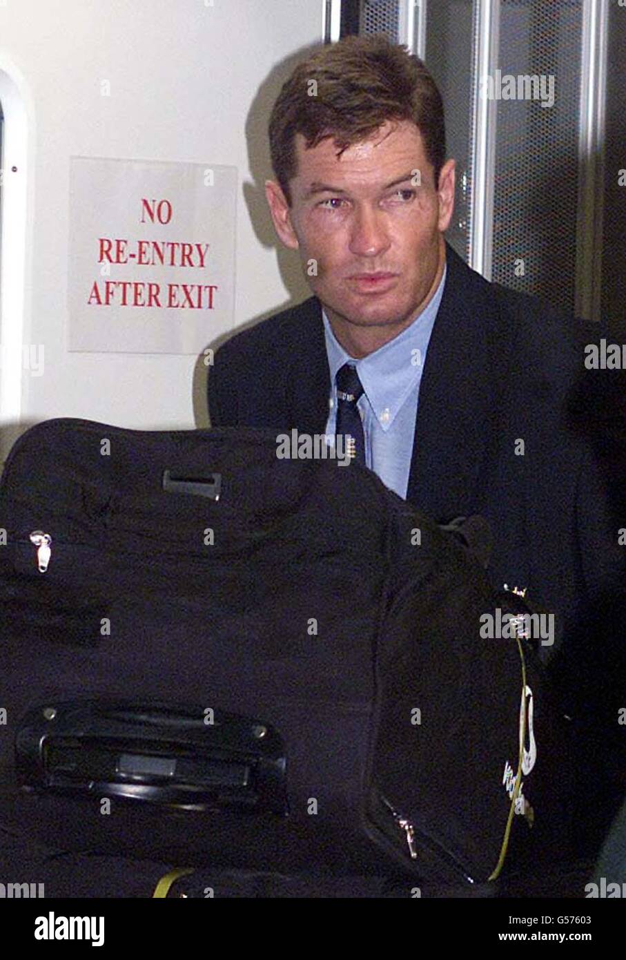 England cricket player Graeme Hick arrives back at Heathrow airport ...