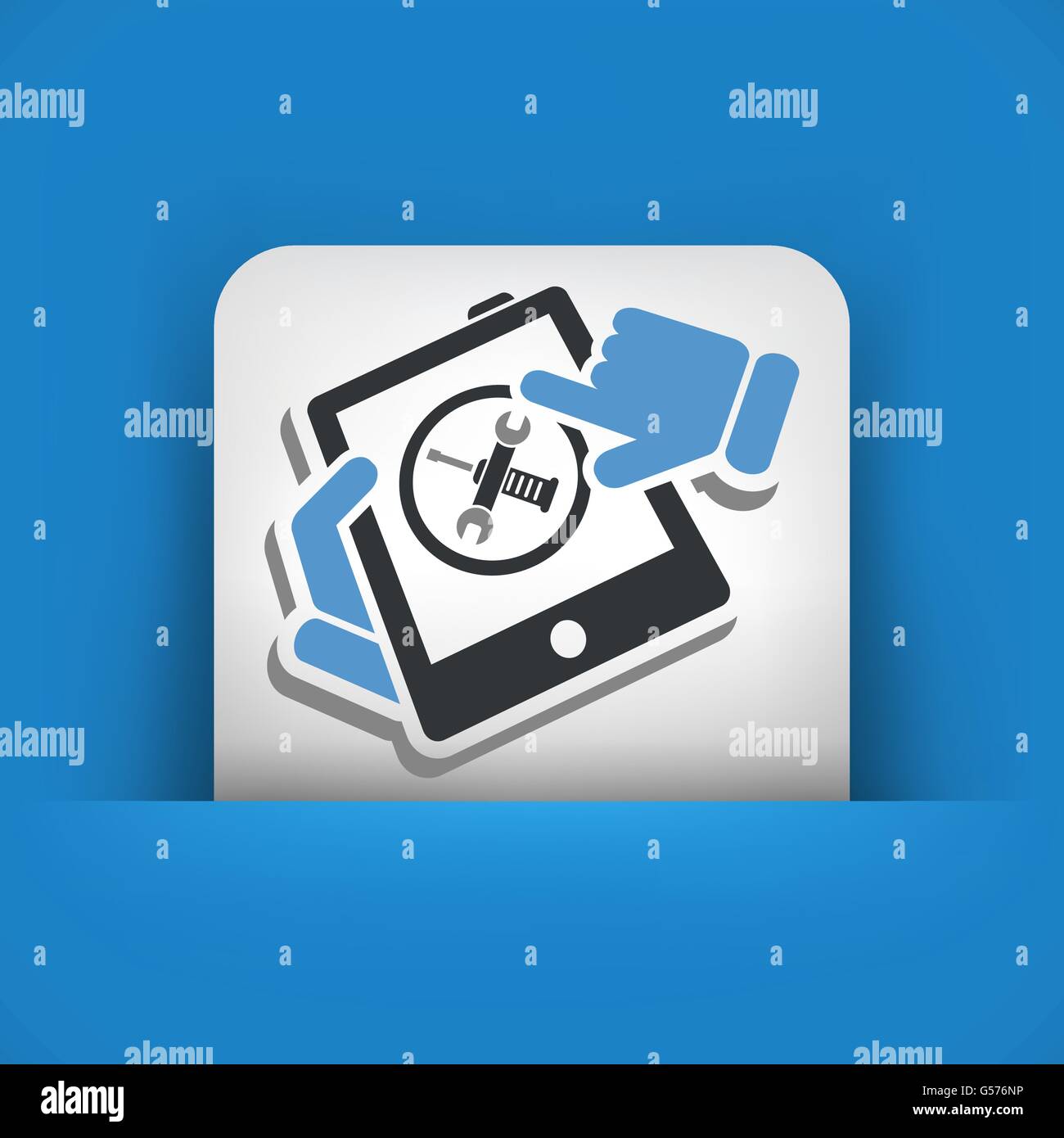 Touchscreen device setting Stock Vector Image & Art - Alamy