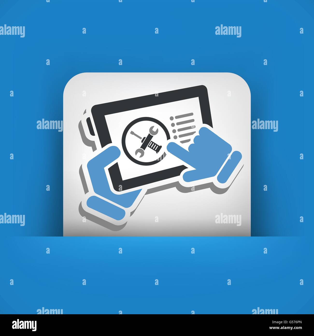 Touchscreen device setting Stock Vector Image & Art - Alamy