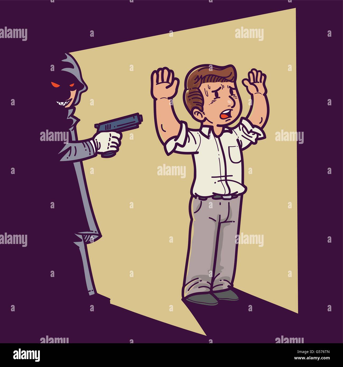 Psychopath cartoon hi-res stock photography and images - Alamy