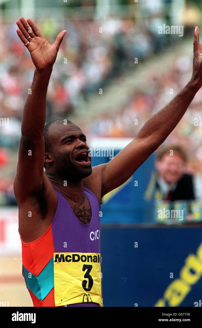Farewell to the crowds from Kriss Akabusi, who got a tremendous ...