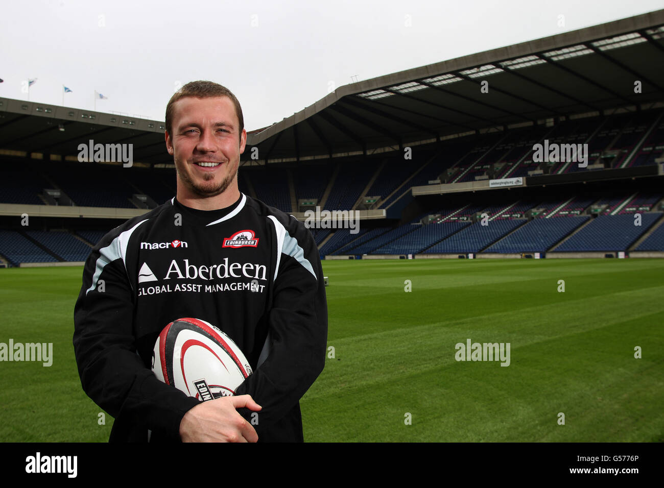 Edinburghs richie rees photocall murrayfield hi-res stock photography ...