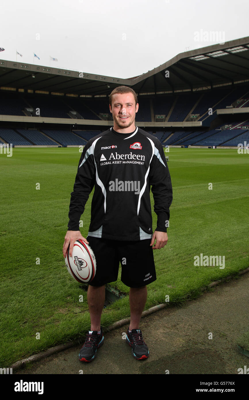 Edinburghs richie rees photocall murrayfield hi-res stock photography ...