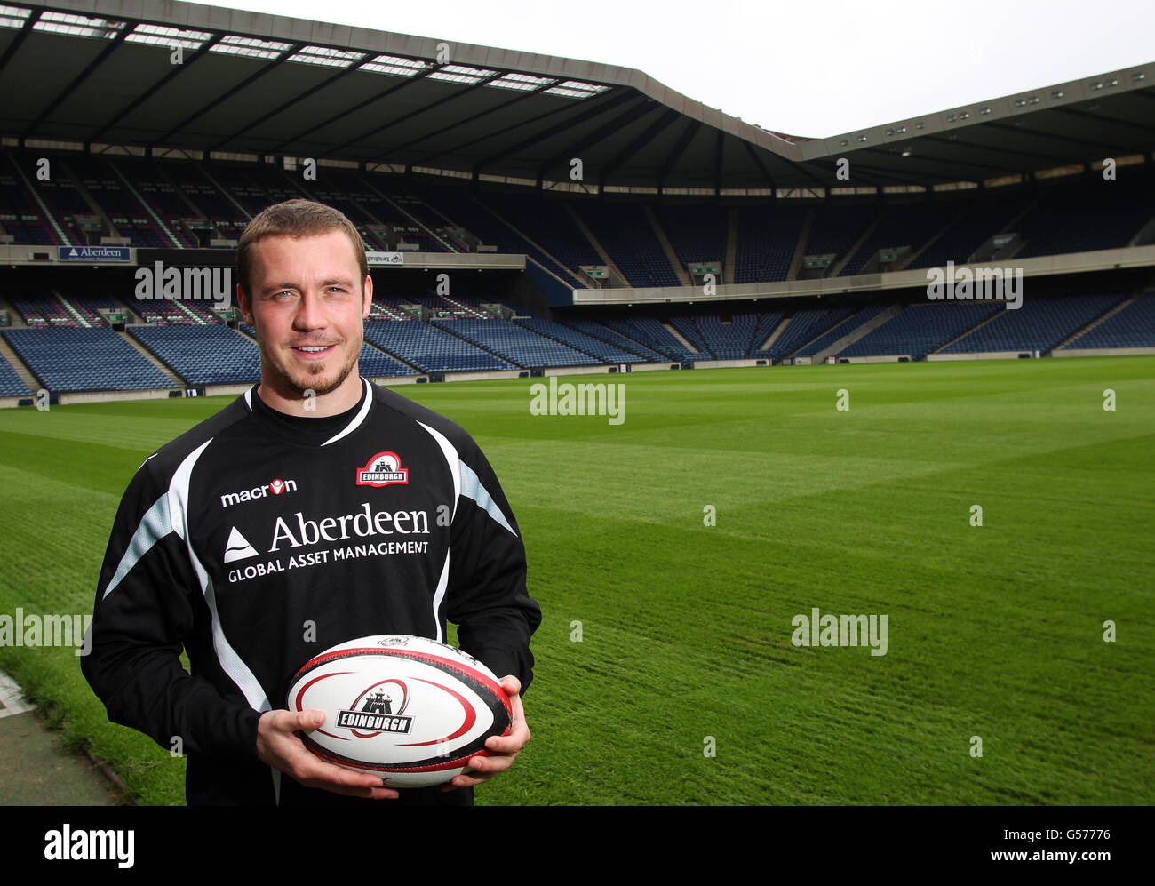 Edinburghs richie rees photocall murrayfield hi-res stock photography ...
