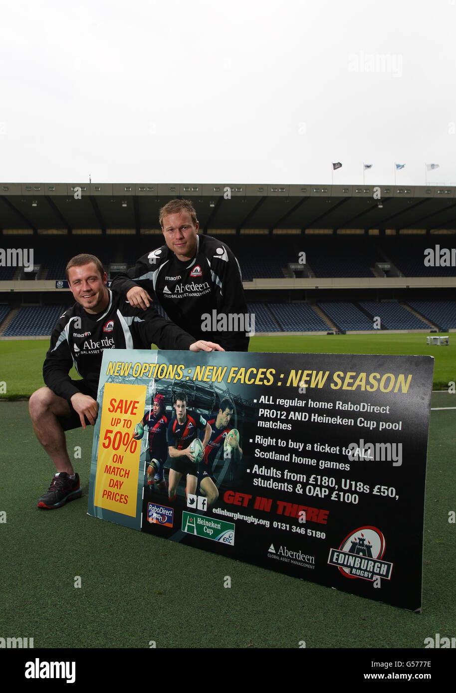 Edinburghs richie rees photocall murrayfield hi-res stock photography ...