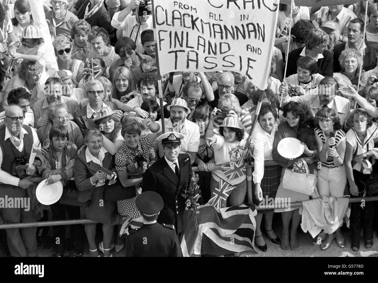 Prince andrew uniform Black and White Stock Photos & Images - Alamy