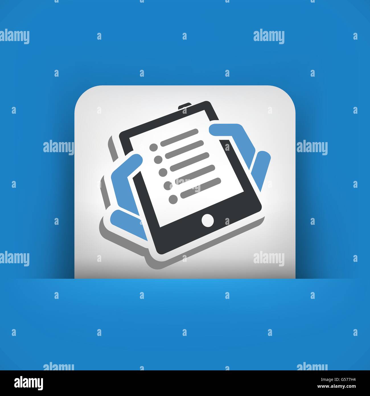 Tablet list icon Stock Vector Image & Art - Alamy