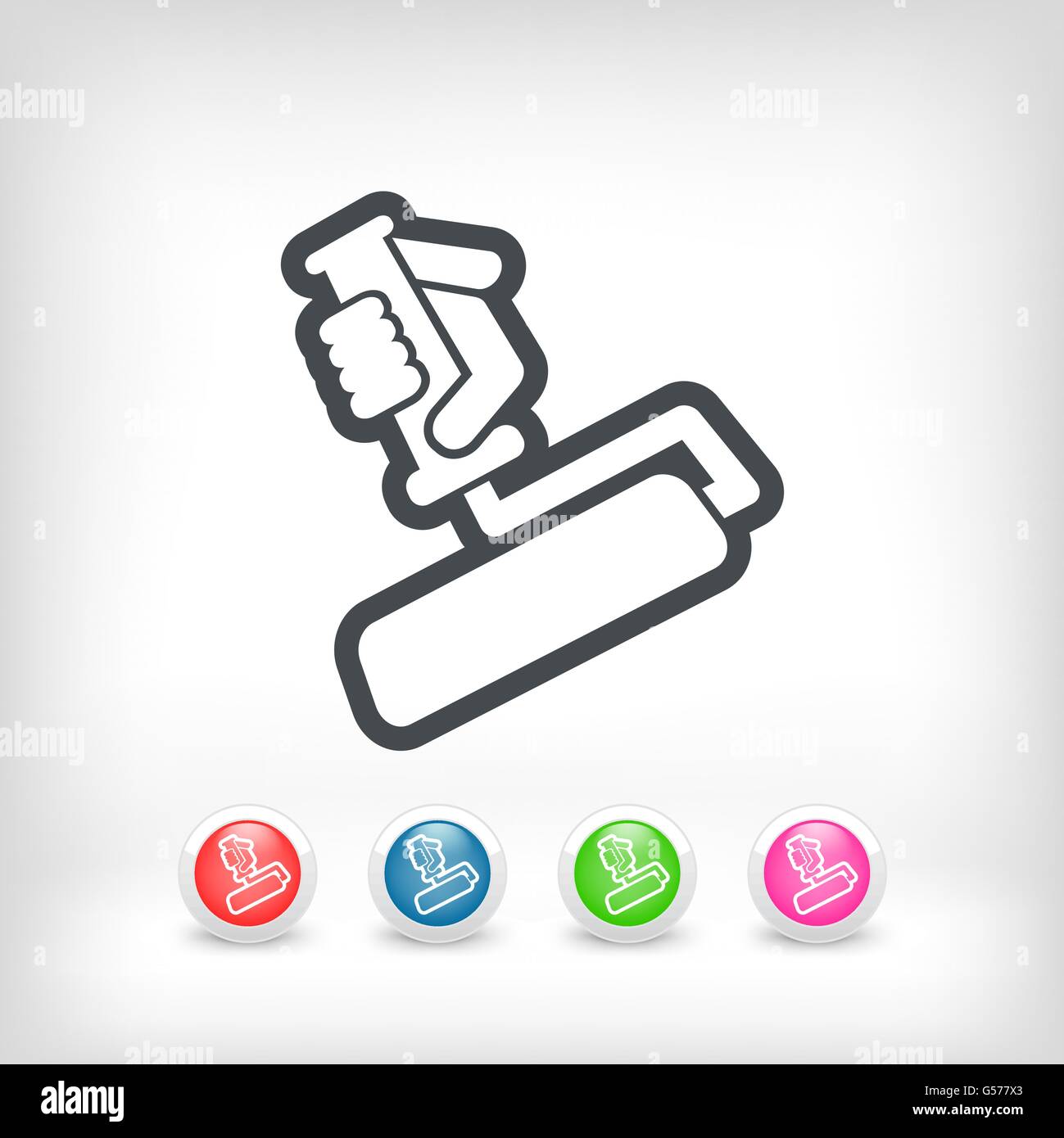 Painter roll symbol Stock Vector Image & Art - Alamy
