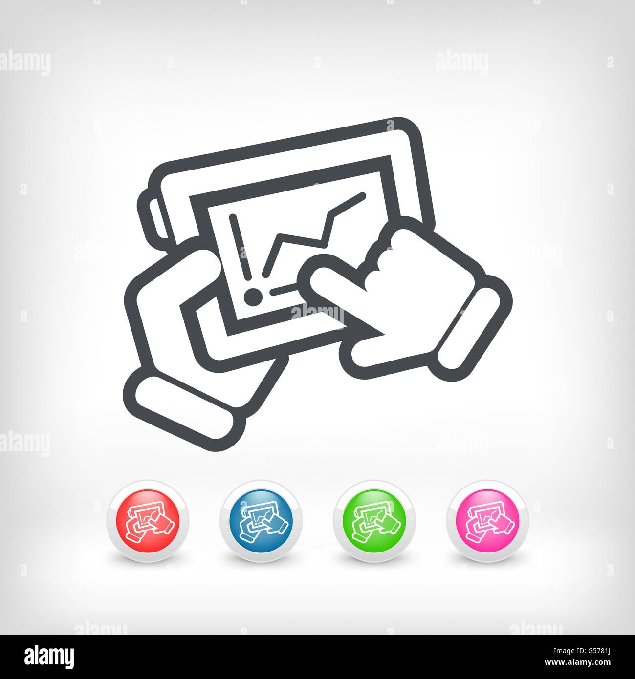 Stats on tablet Stock Vector Image & Art - Alamy