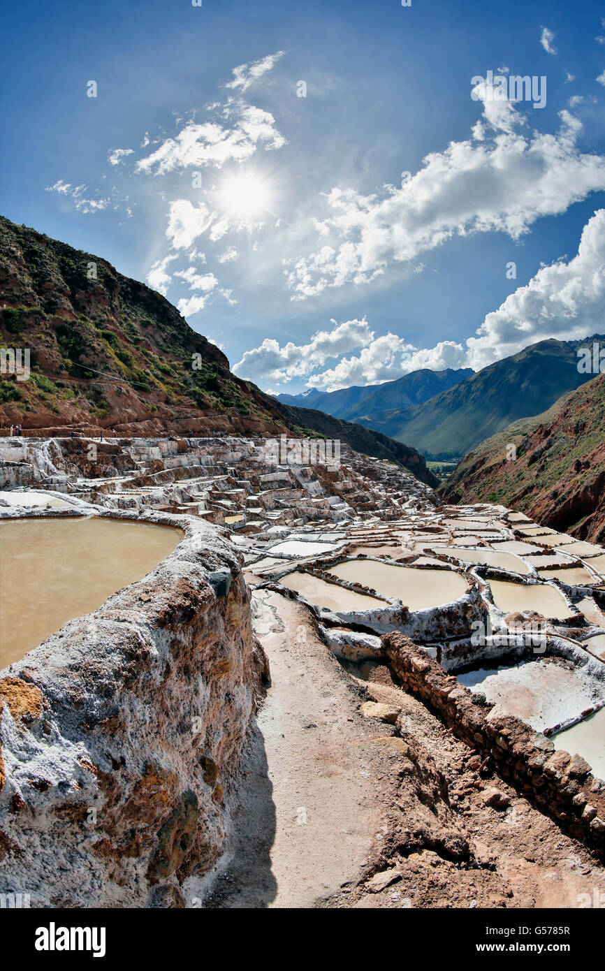 Ancient salt ponds near village hi-res stock photography and images - Alamy