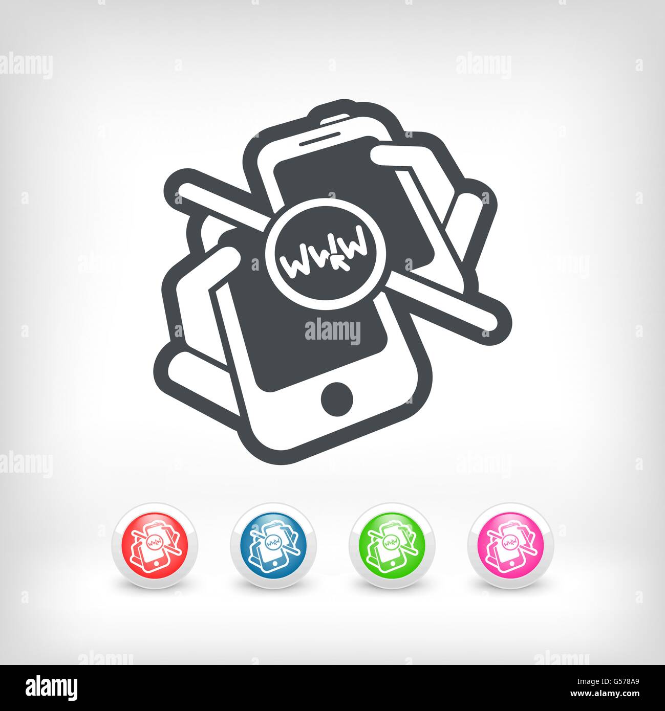 Web connection sharing Stock Vector Image & Art - Alamy