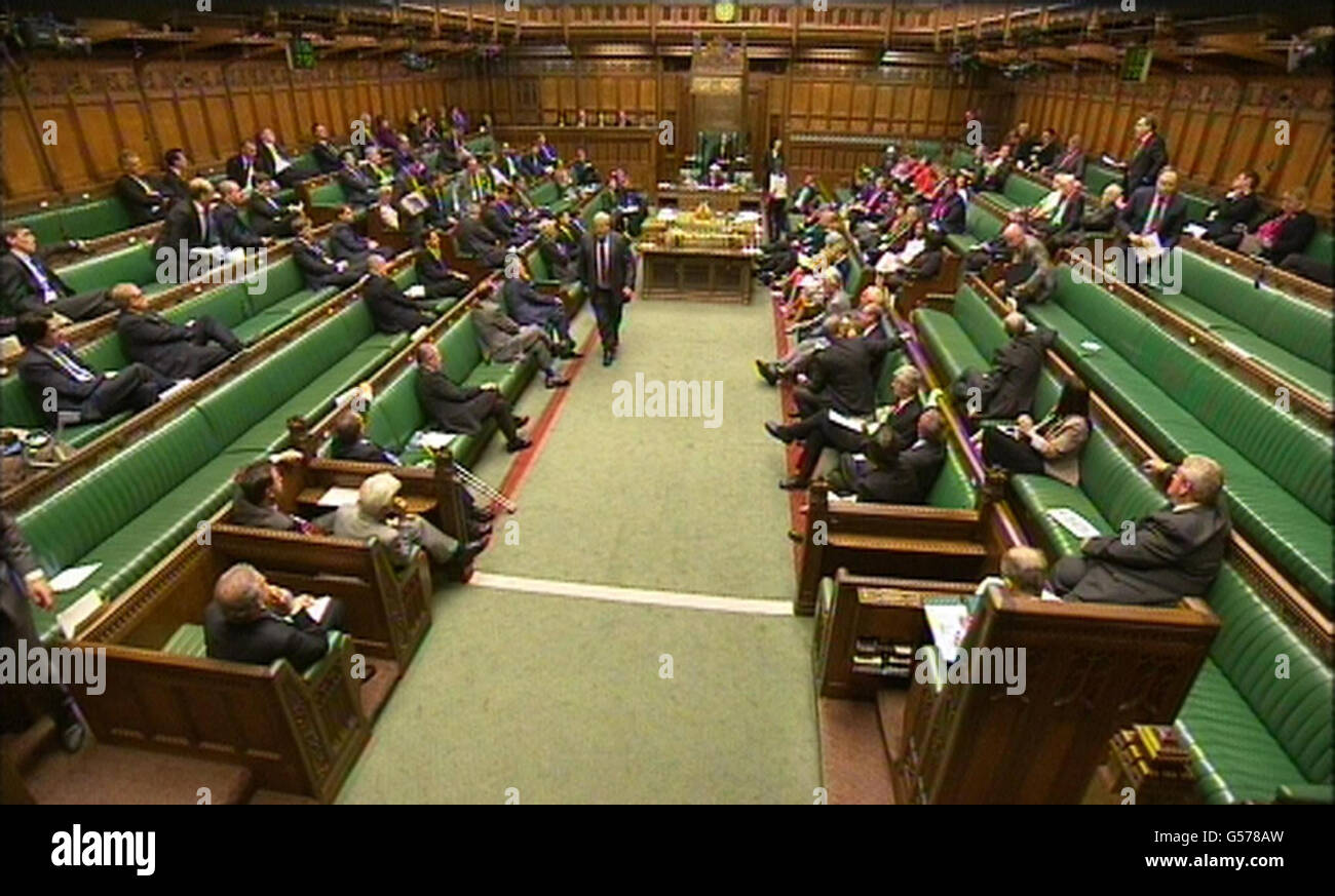 The House of Commons Debating Chamber during the debate for Labour's ...