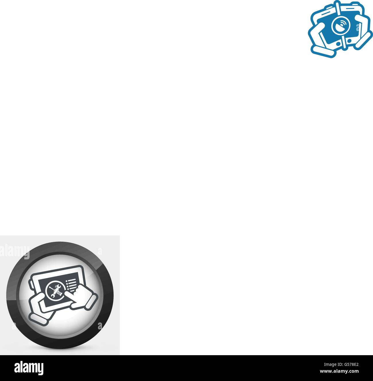 Touchscreen device setting Stock Vector Image & Art - Alamy