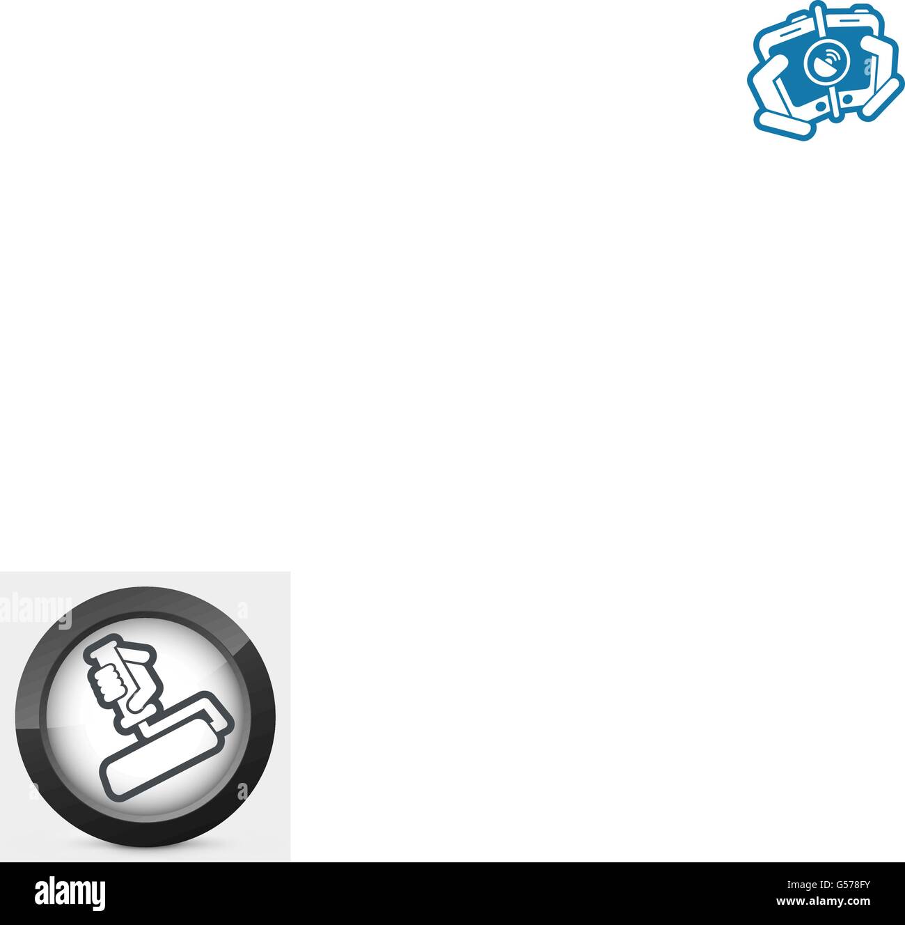 Painter roll symbol Stock Vector Image & Art - Alamy