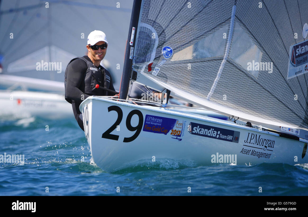 Sailing - Team GB Photocall - Weymouth. British Olympic Finn sailor Ben ...