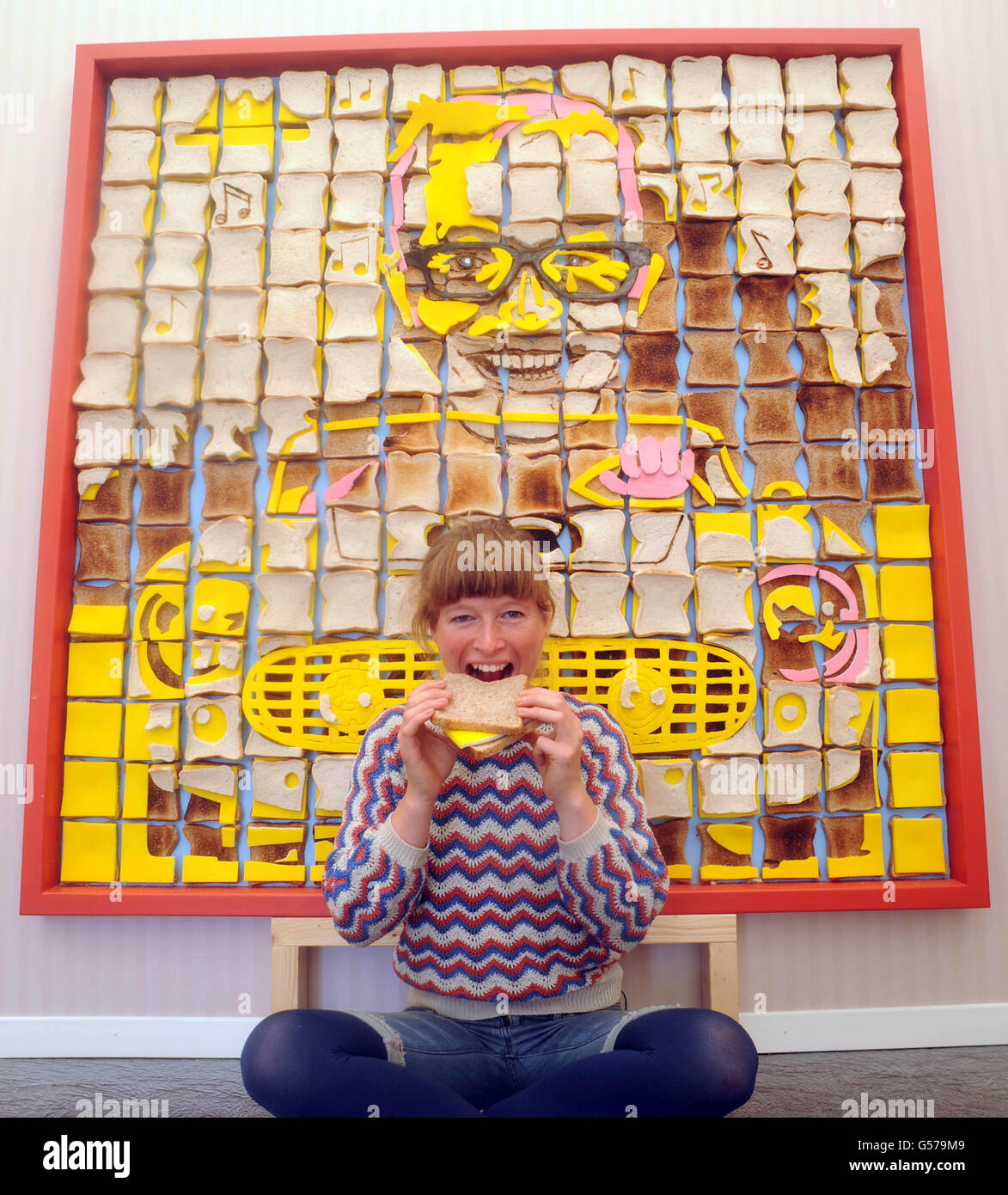 Artist Melissa Beagley from Totnes, Devon with her creation called ...