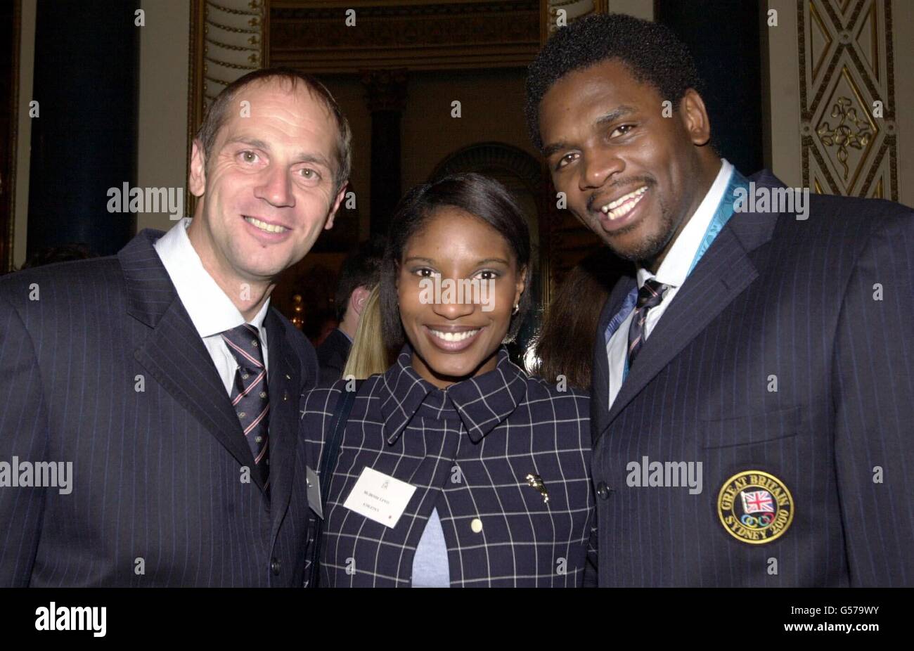 Heptathlon gold medalist denise lewis olympic boxing champion audley ...