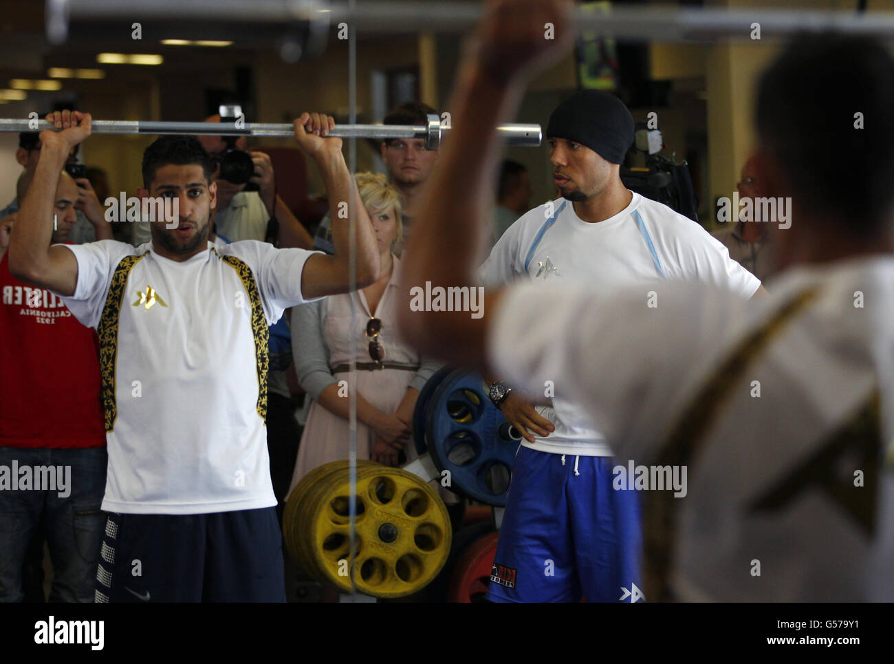 Boxing - Amir Khan Media Work Out - David Lloyd Centre. Amir Khan with ...