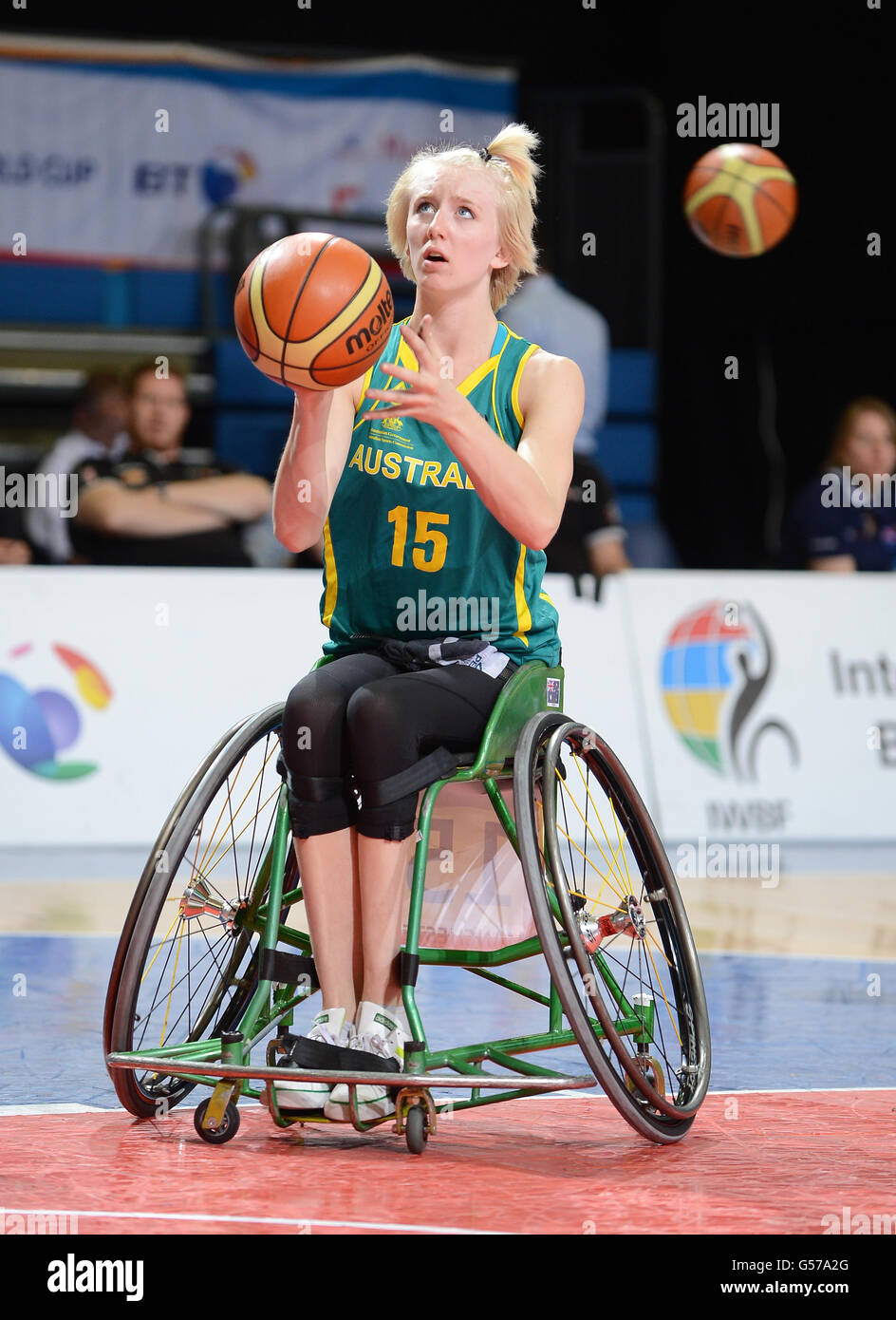 Australia's Amber Merritt in action during the women's wheelchair ...