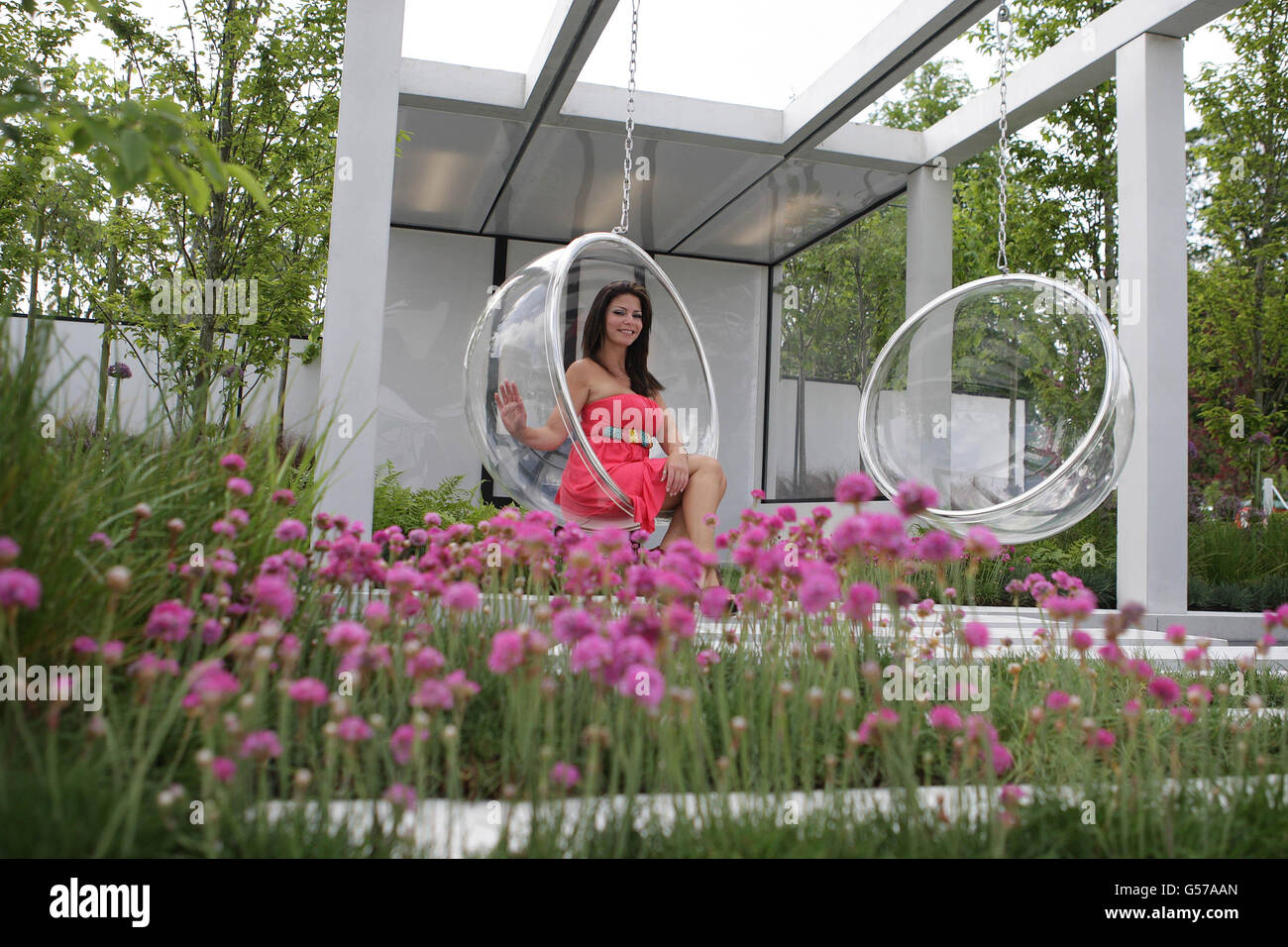 Magda Tatar from Brazil in the Amach agus Isteach garden during a ...