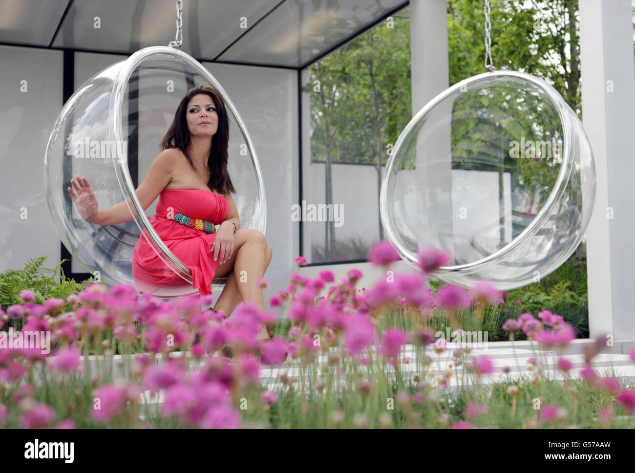 Magda Tatar from Brazil in the Amach agus Isteach garden during a ...