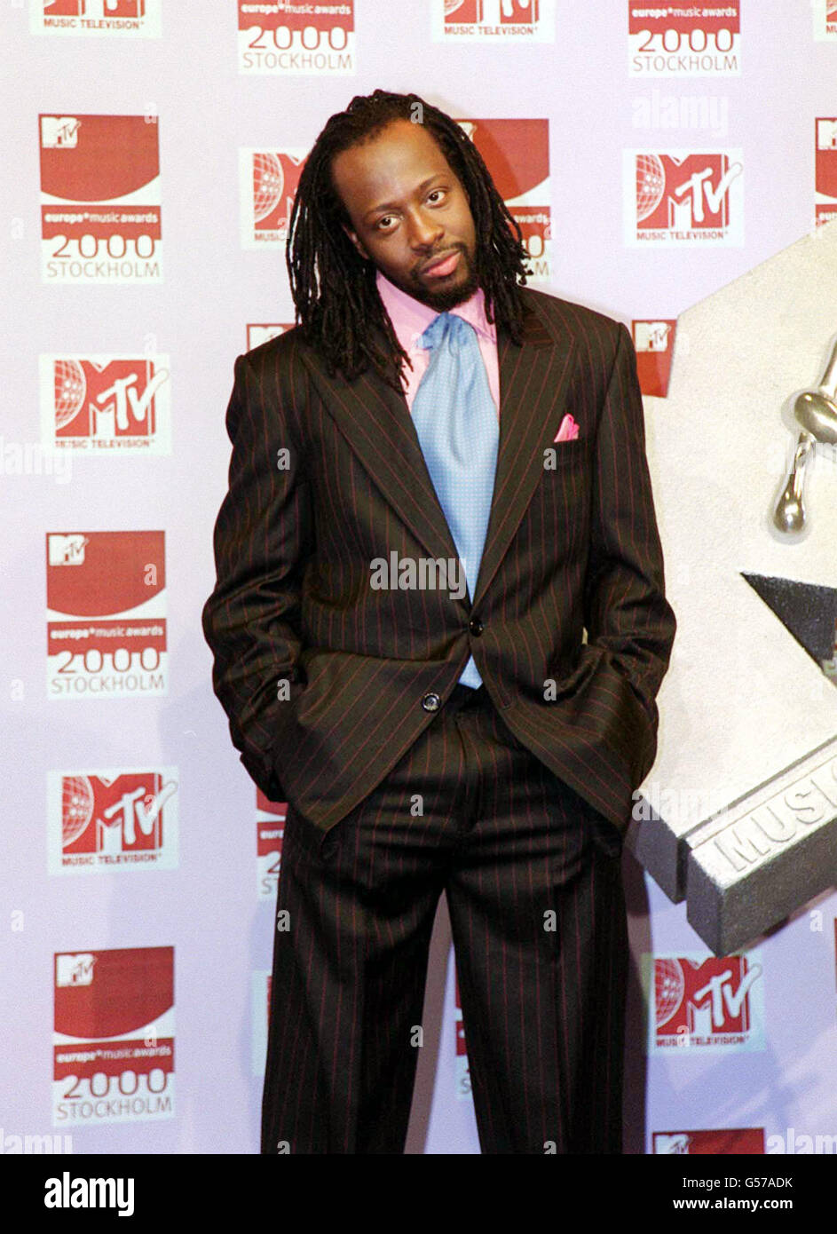 American rap artist and singer Wyclef Jean, the host of the show, at ...