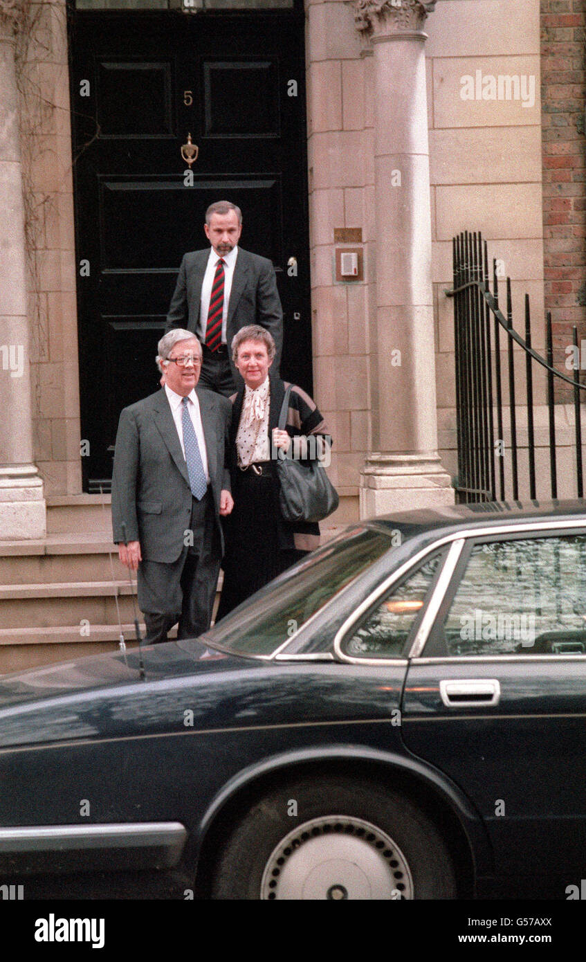 Sir Geoffrey Howe Stock Photo - Alamy