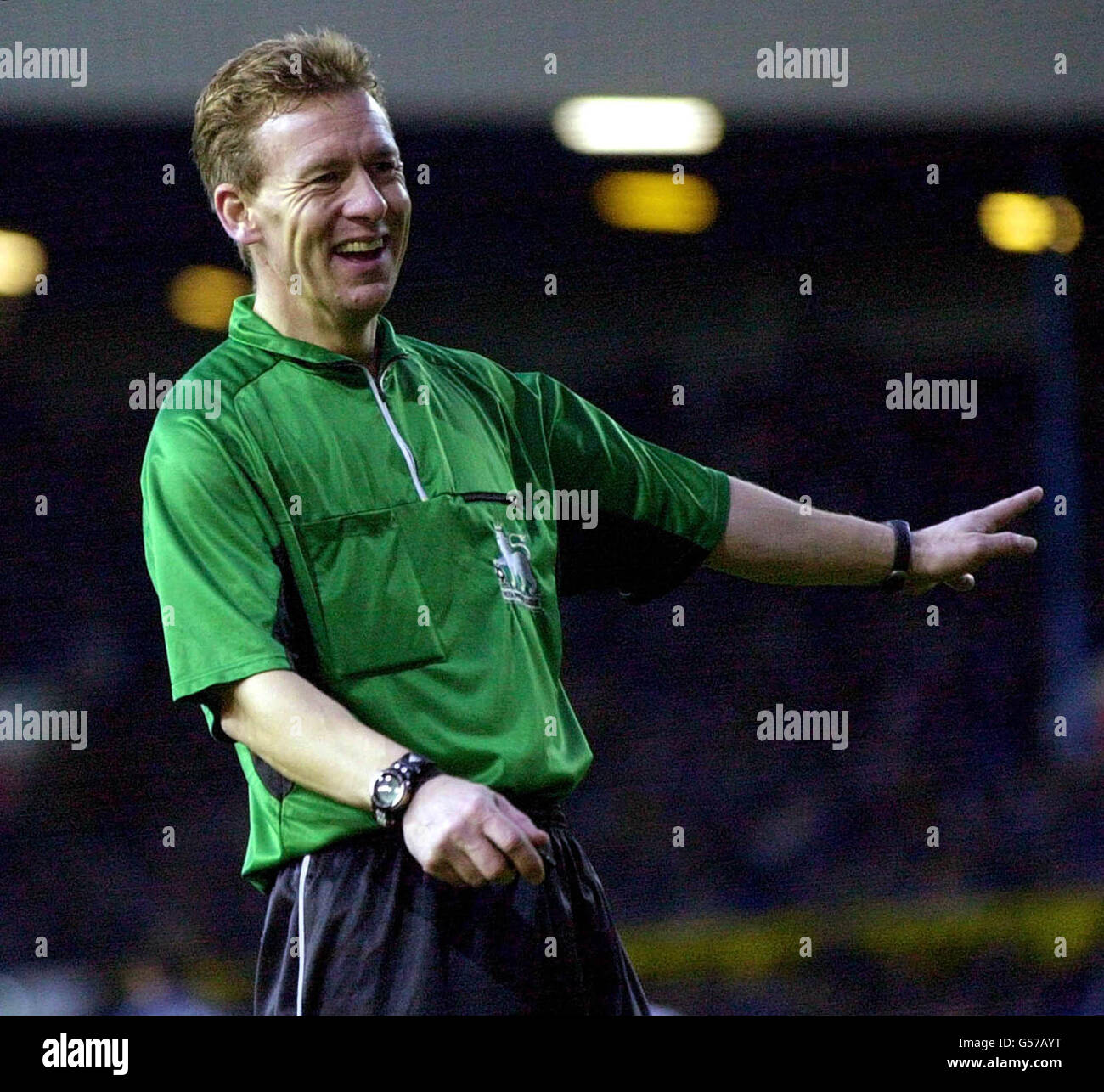 Leeds v W Ham Referee Stock Photo - Alamy