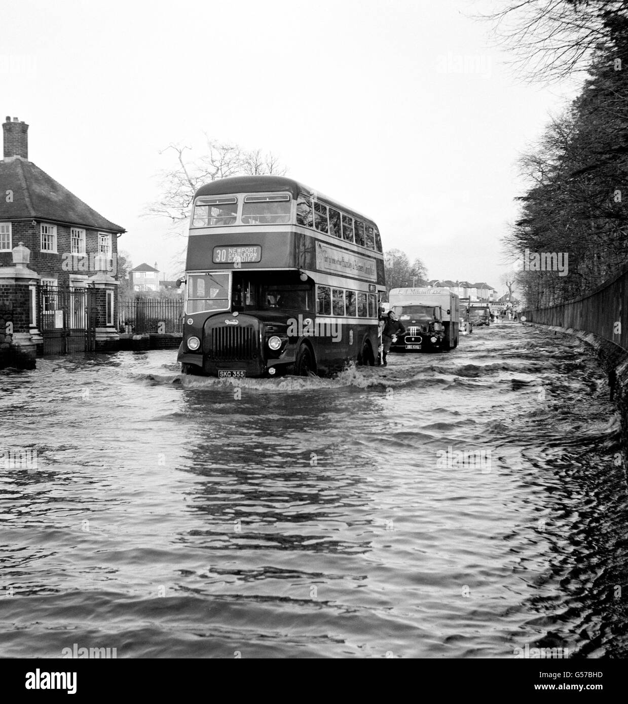 Weather - Newport-Cardiff Floods Stock Photo - Alamy