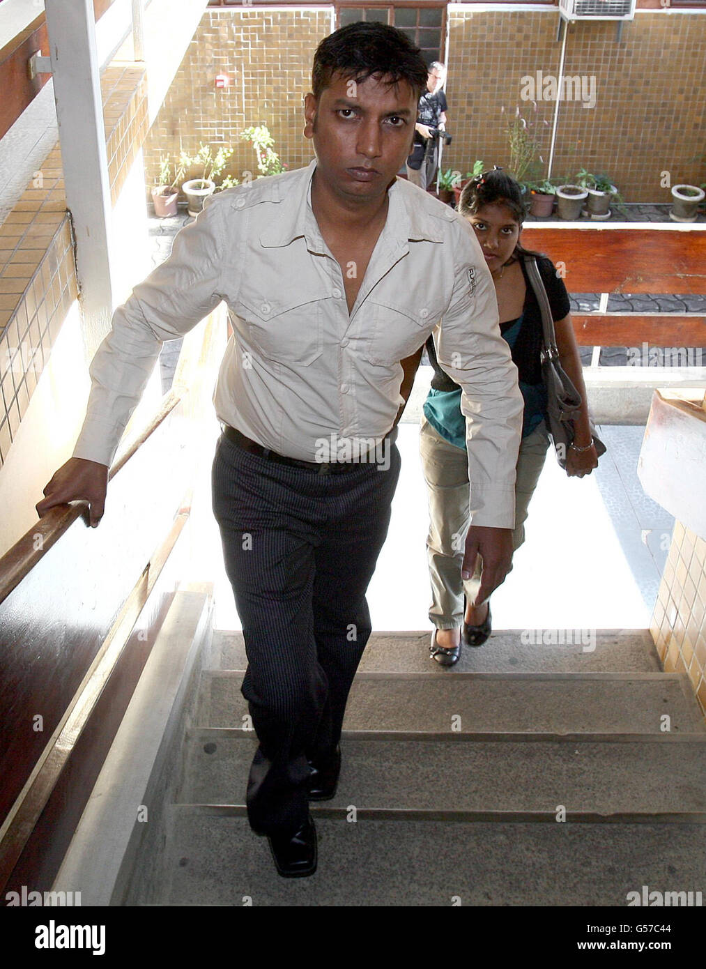 Raj Theekoy, room attendant at the Legends Hotel and witness for the ...