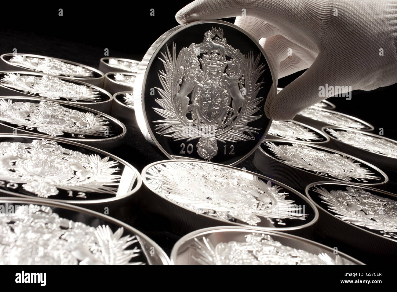 Jubilee Kilo coins Stock Photo - Alamy