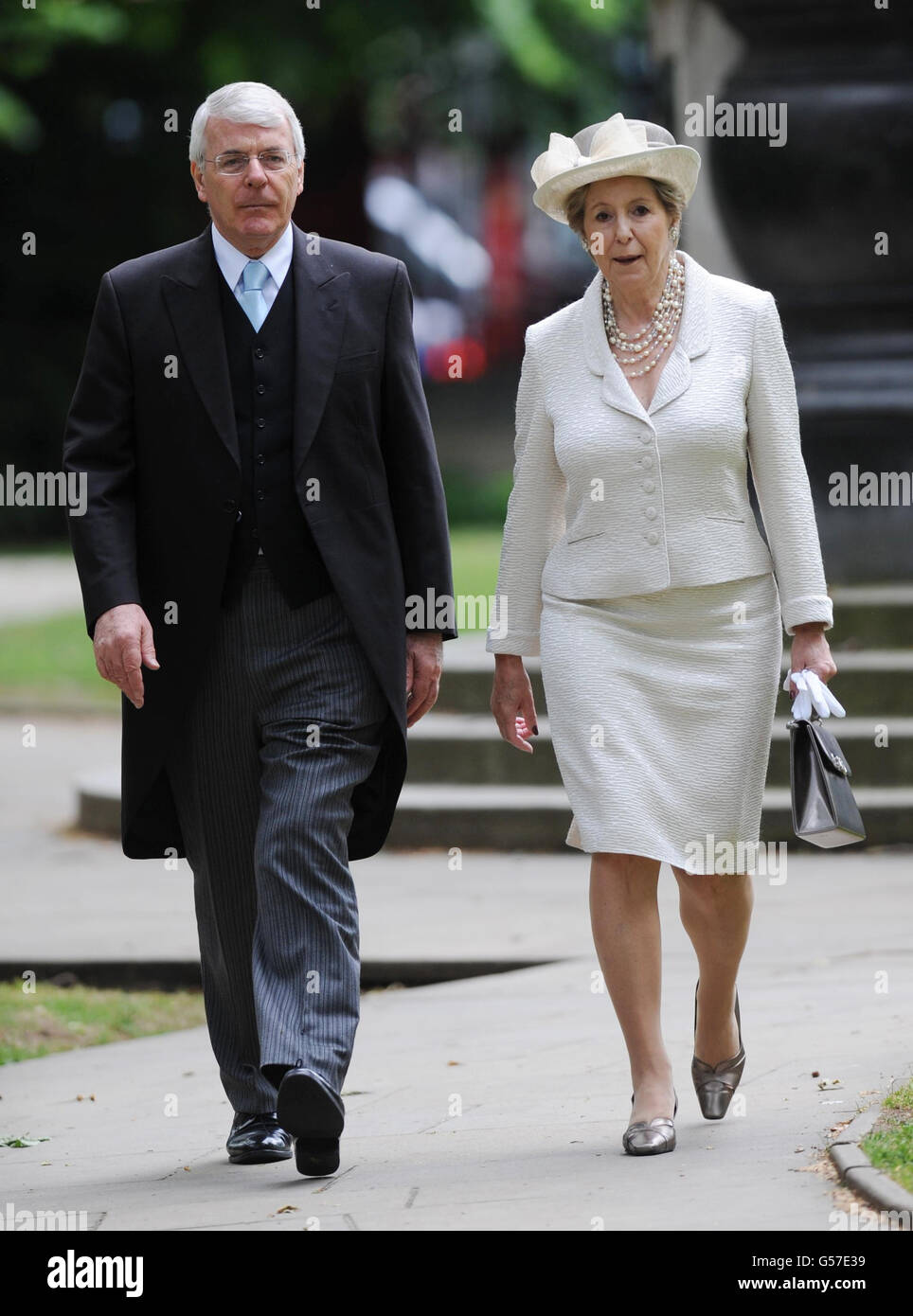 Former Prime Minister Sir John Major and his wife Norma arrive at St ...
