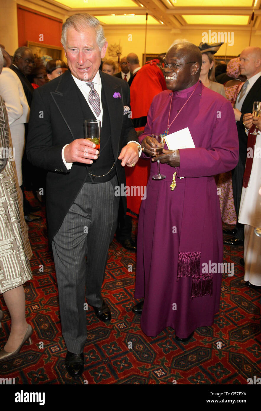 Prince Charles, Prince of Wales and Archbishop of York, Dr John Sentamu ...