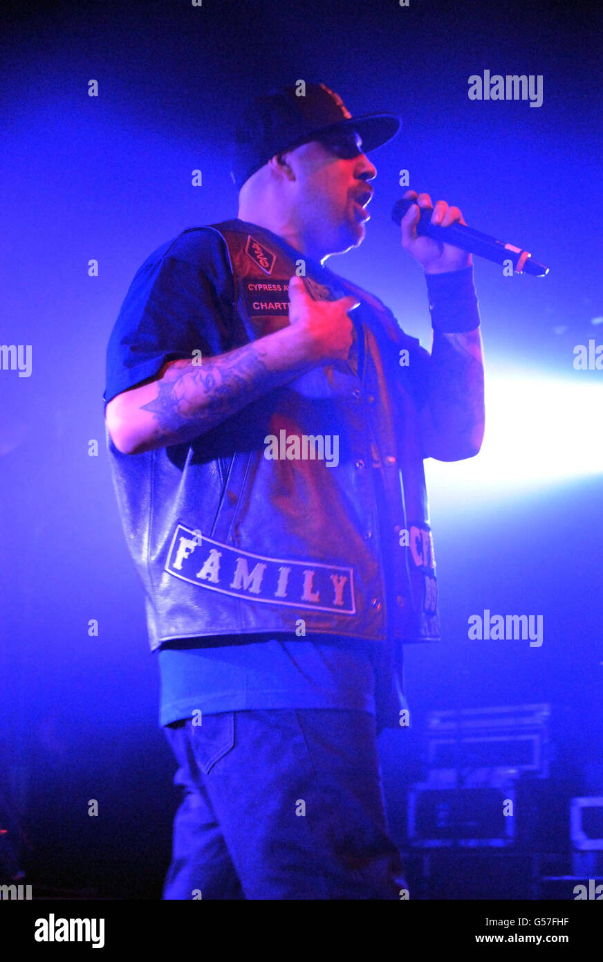 B-Real of Cypress Hill performing live at the HMV Forum in Kentish Town ...